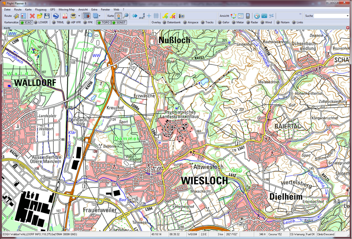 Flight Planner - TK50 Deutschland